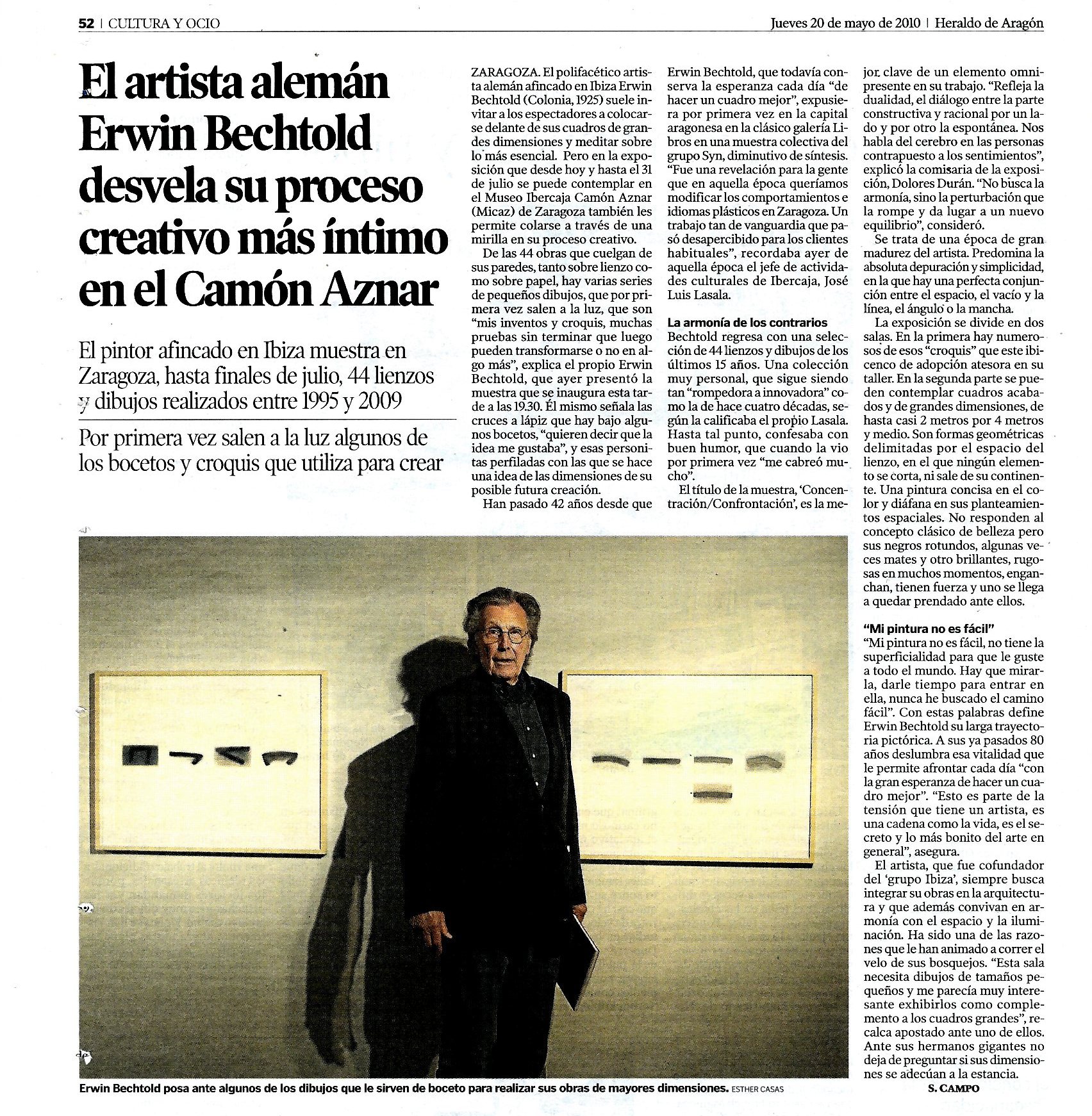 El artista alemán Erwin Bechtold desvela su proceso creativo más íntimo ...